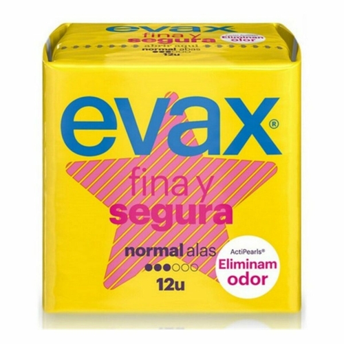 Spocket | Dropship | Normal Sanitary Pads with Wings Evax Segura (12 ...