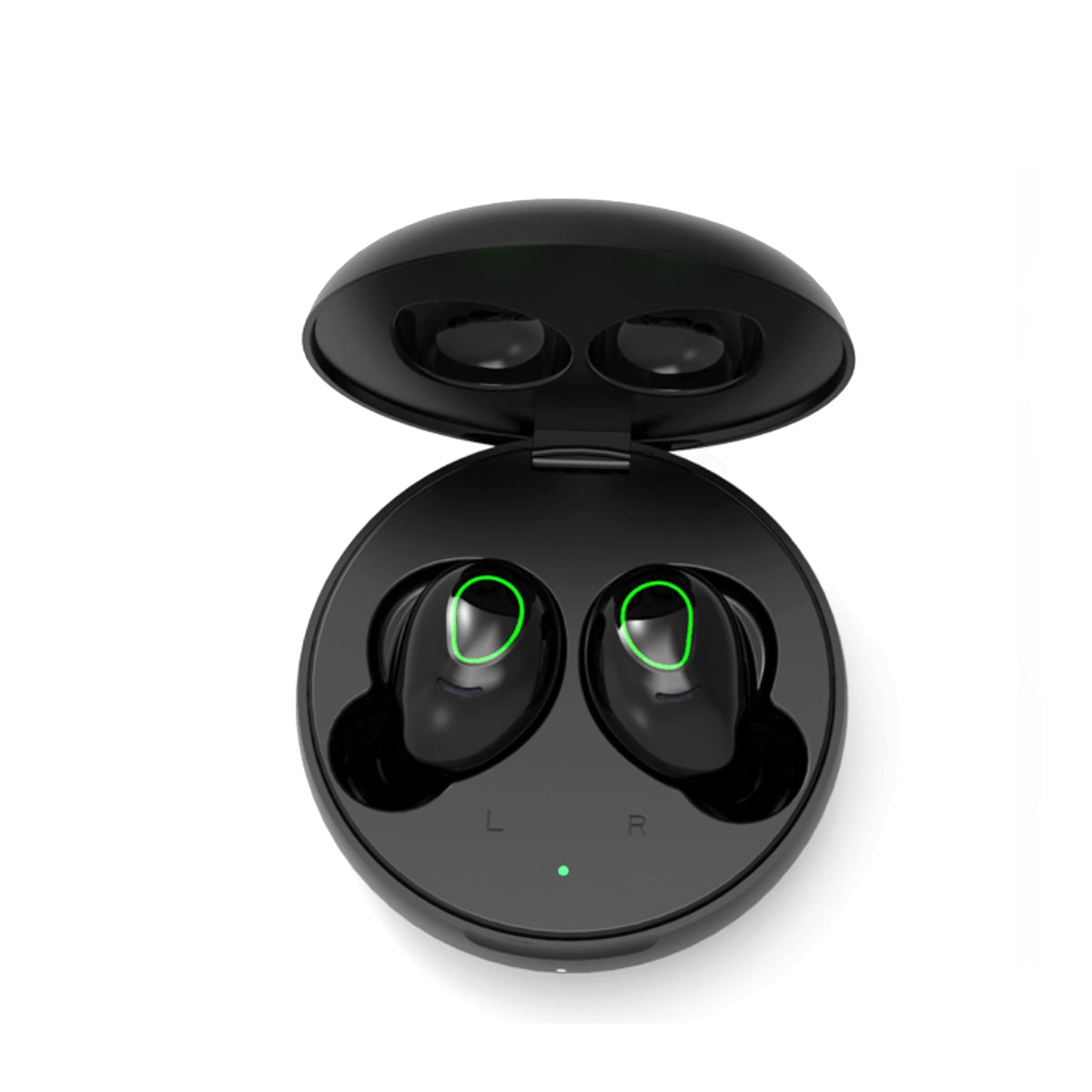 True Wireless Bluetooth Earbuds with Wireless Qi-enabled Charging Pad ...